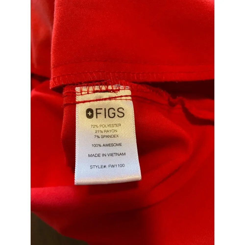 Figs | Other | Figs Zamora Jogger Red Scrub Set Sz L | Poshmark